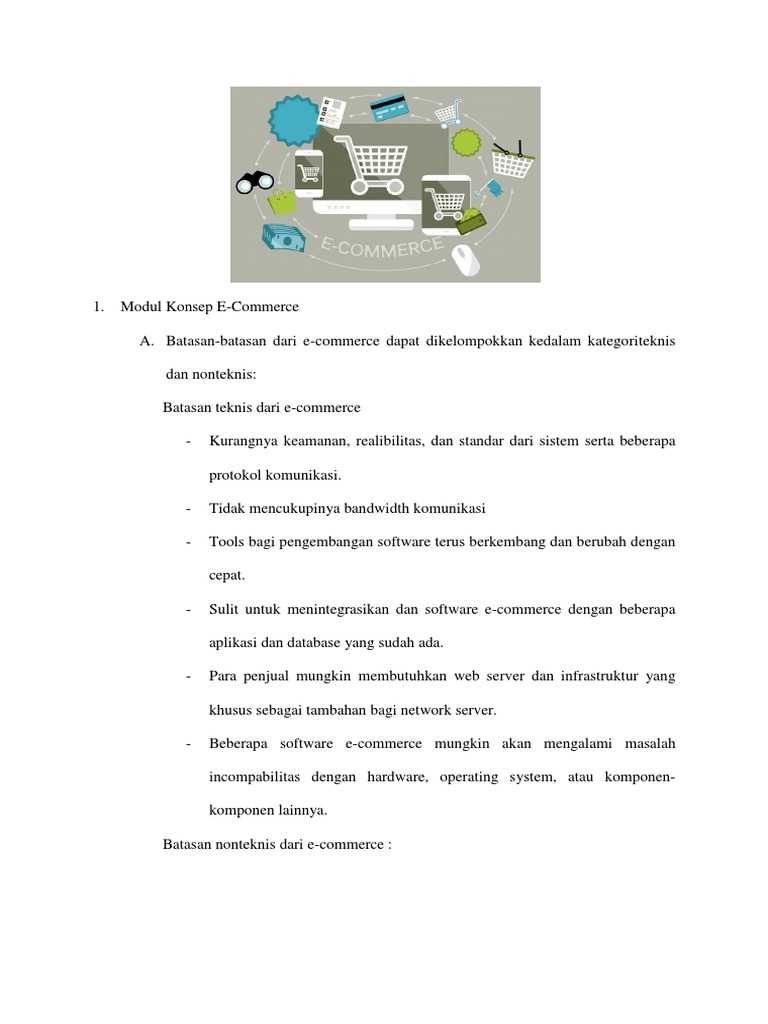 Modul Konsep E-Commerce | PDF | Bisnis | Komputer