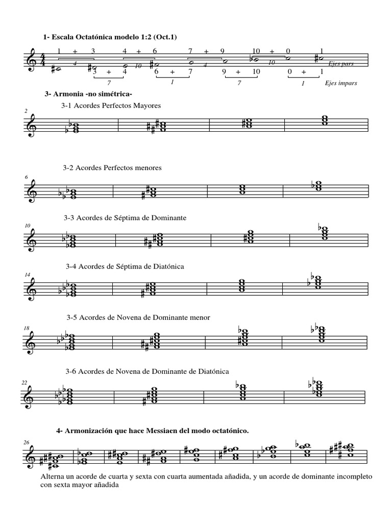 Armonia Modal - Mus 1 | PDF | Acorde (Música) | Escalas musicales