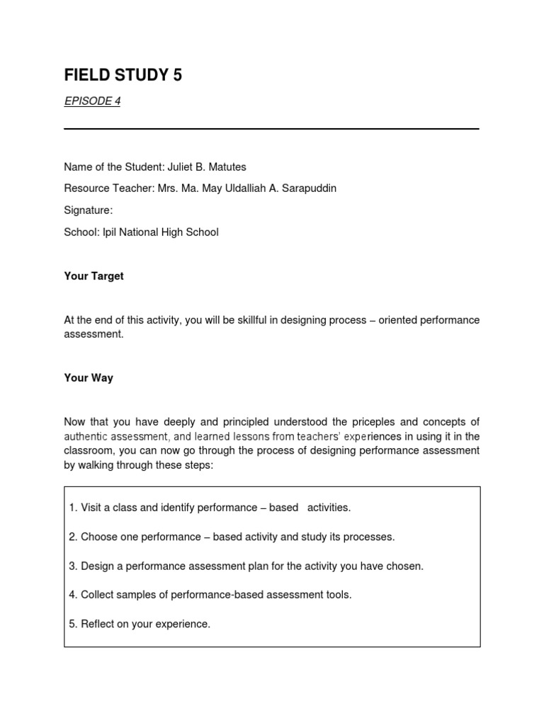 Designing Process-Oriented Assessments | PDF | Motivation | Motivational