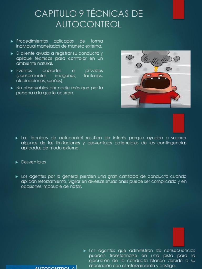 Técnicas de Autocontrol | PDF | Modificación de comportamiento ...
