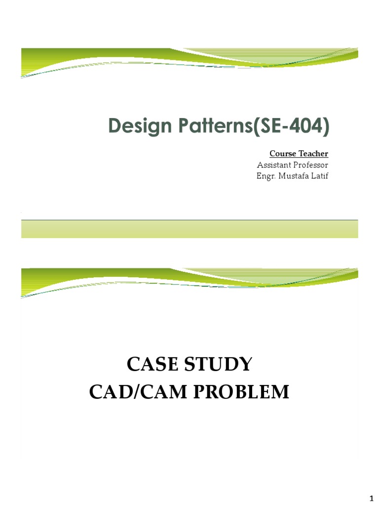 Case Study Cad/Cam Problem: Course Teacher | Download Free PDF | Class (Computer Programming ...