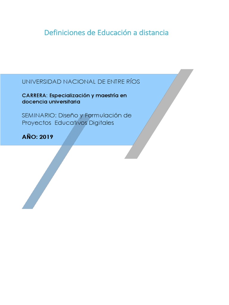 Educacion A Distancia | PDF | Educación a distancia | Maestros