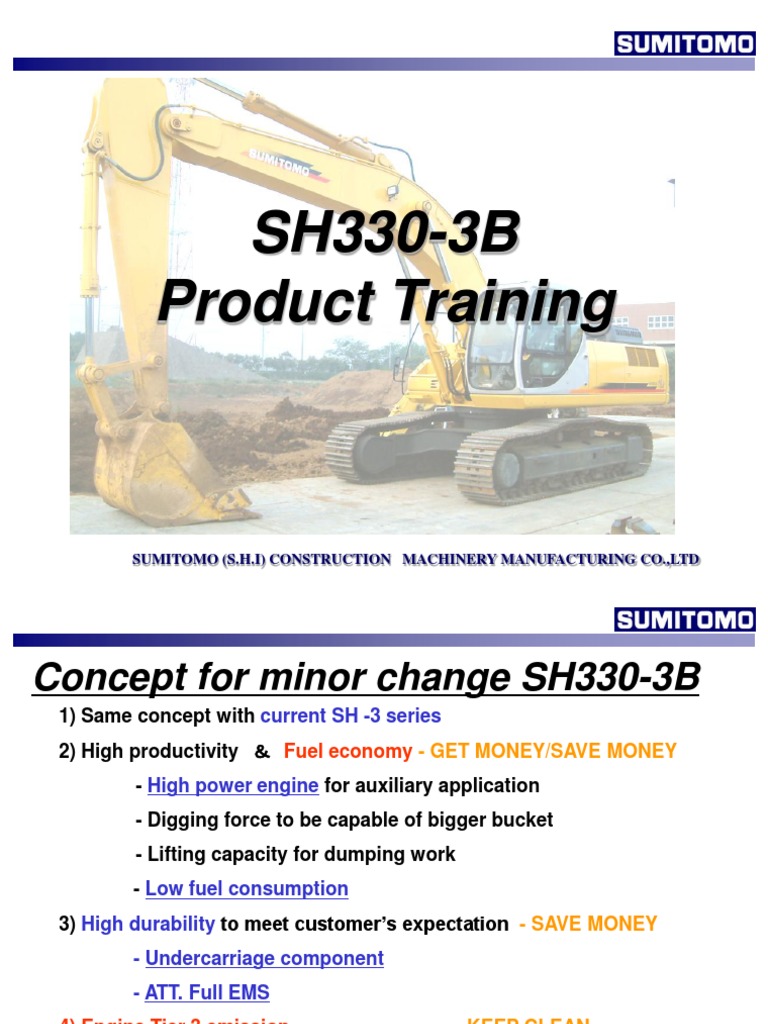 SH330-3B Product Training: Sumitomo (S.H.I) Construction Machinery ...