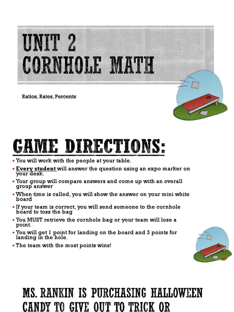 Unit 2 Cornhole Math | PDF | Self-Improvement | Wellness