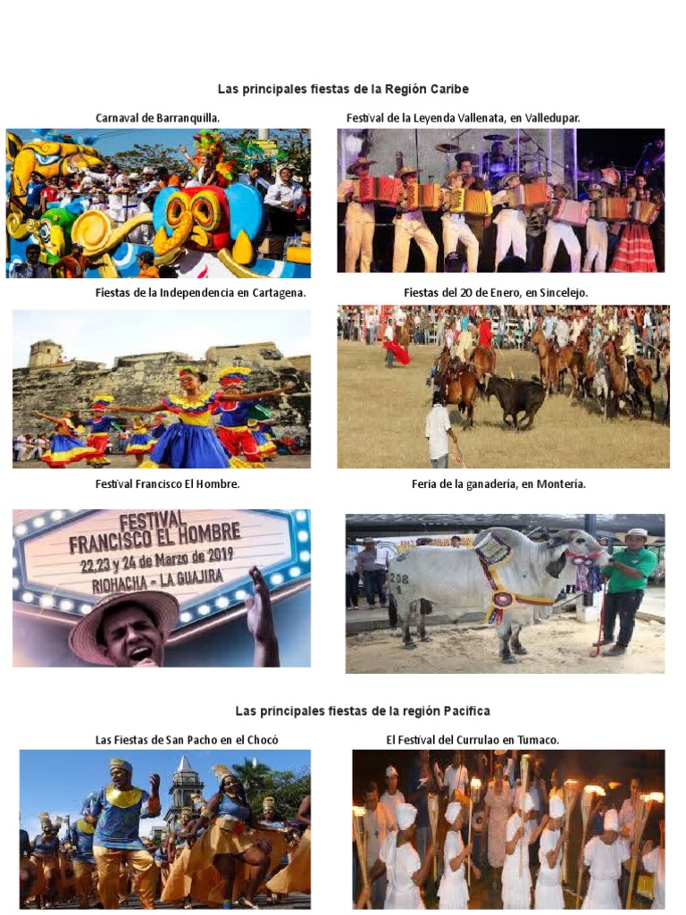 Principales Fiestas de la Región Caribe | PDF | Viajes y turismo