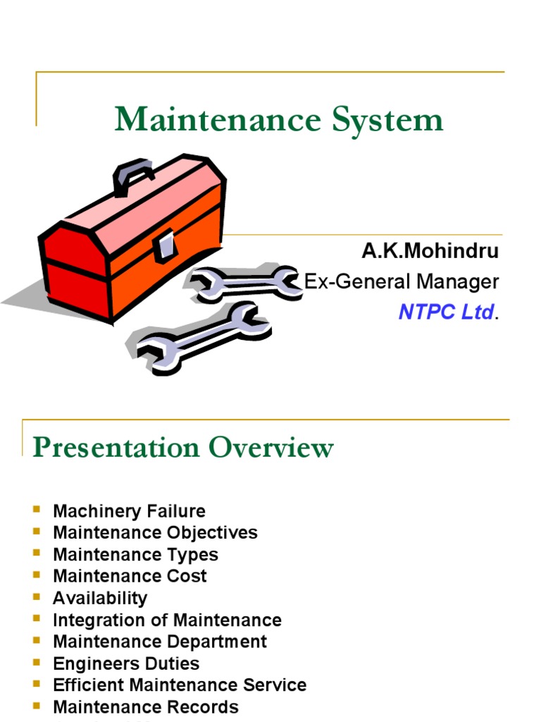 Maintenance Planning Systems | PDF | Engineering | Mechanical Engineering