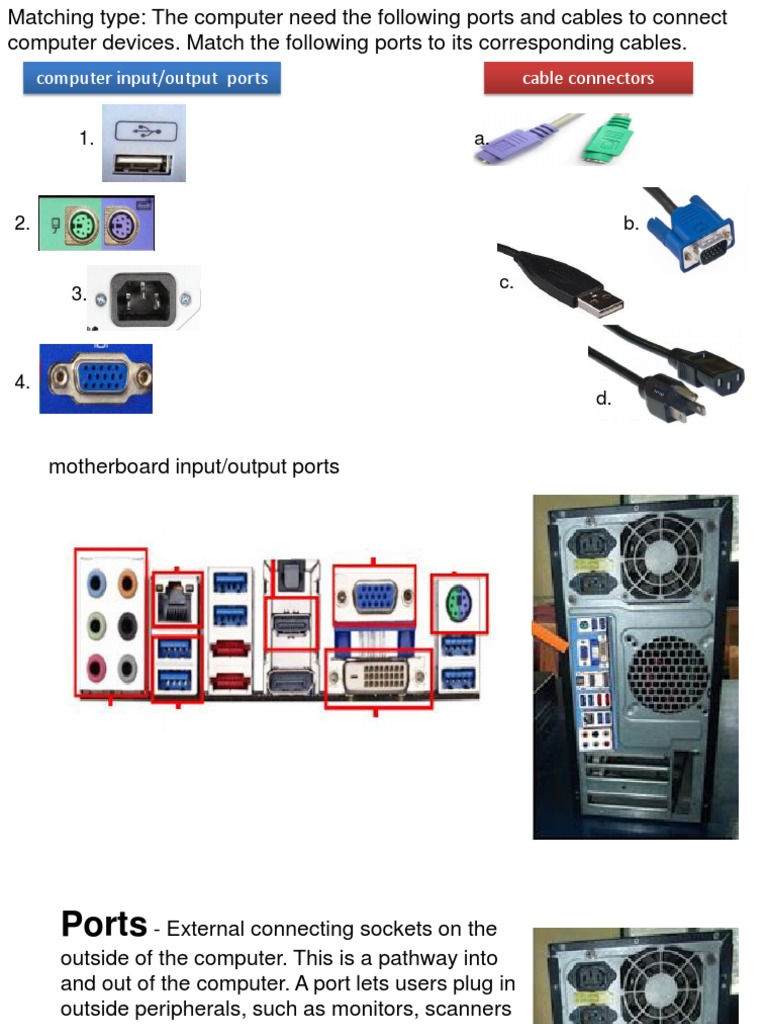 L4 Ports and Cables CHS | PDF | Electrical Connector | Usb