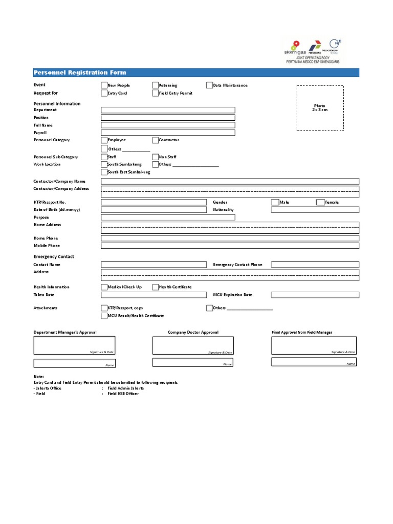 Form Field Entry Permit | PDF | Government And Personhood | Official ...
