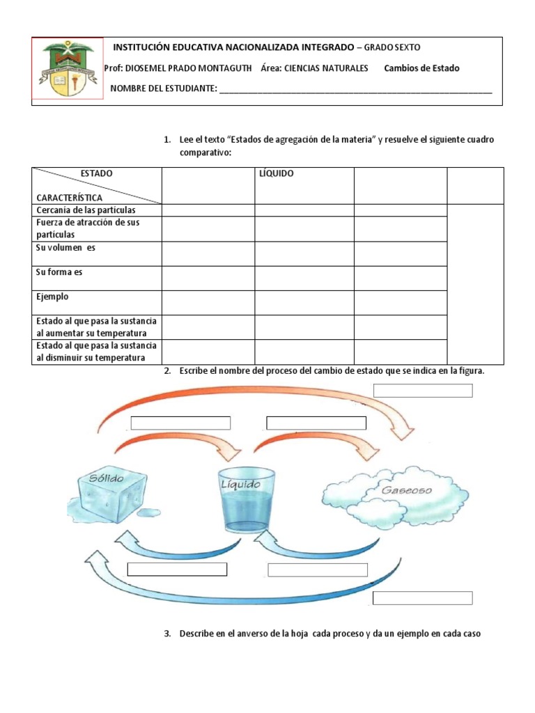 Taller - Cambios de Estado | PDF