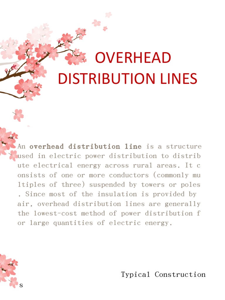 Overhead Distribution Lines | PDF | Coaxial Cable | Insulator (Electricity)