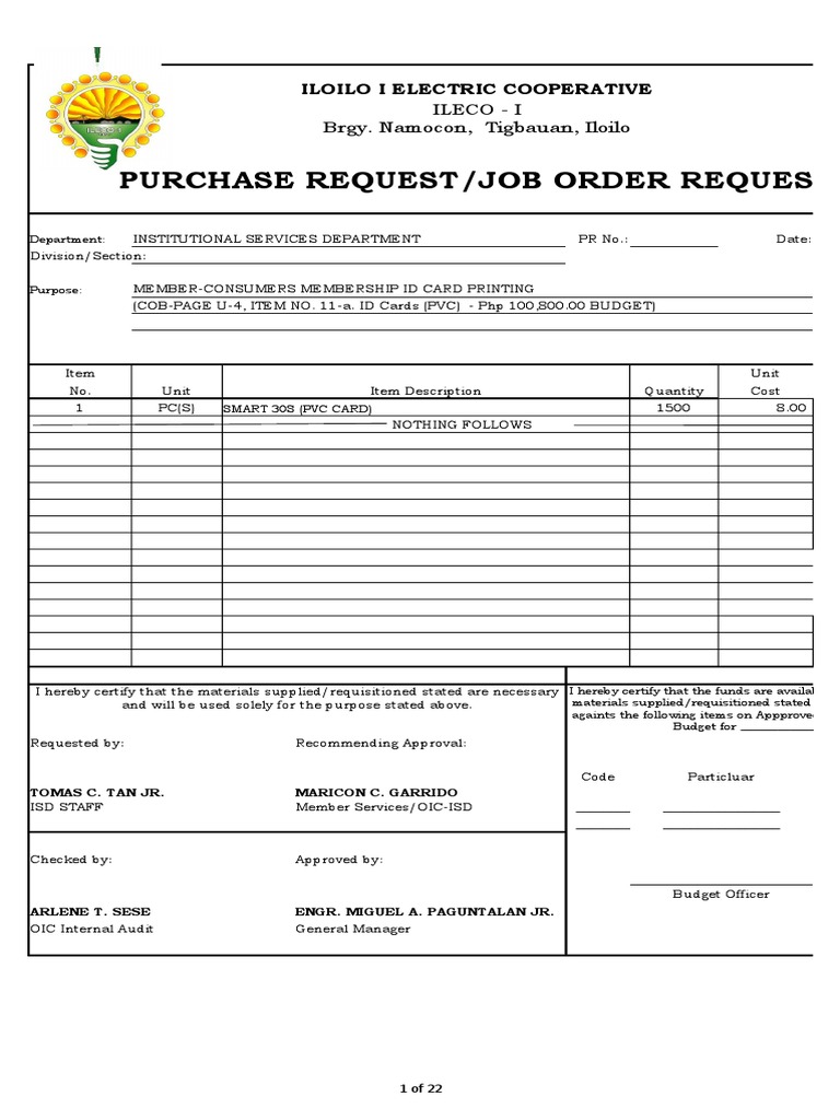 Procurement Forms | Download Free PDF | Contractual Term | Supply Chain ...