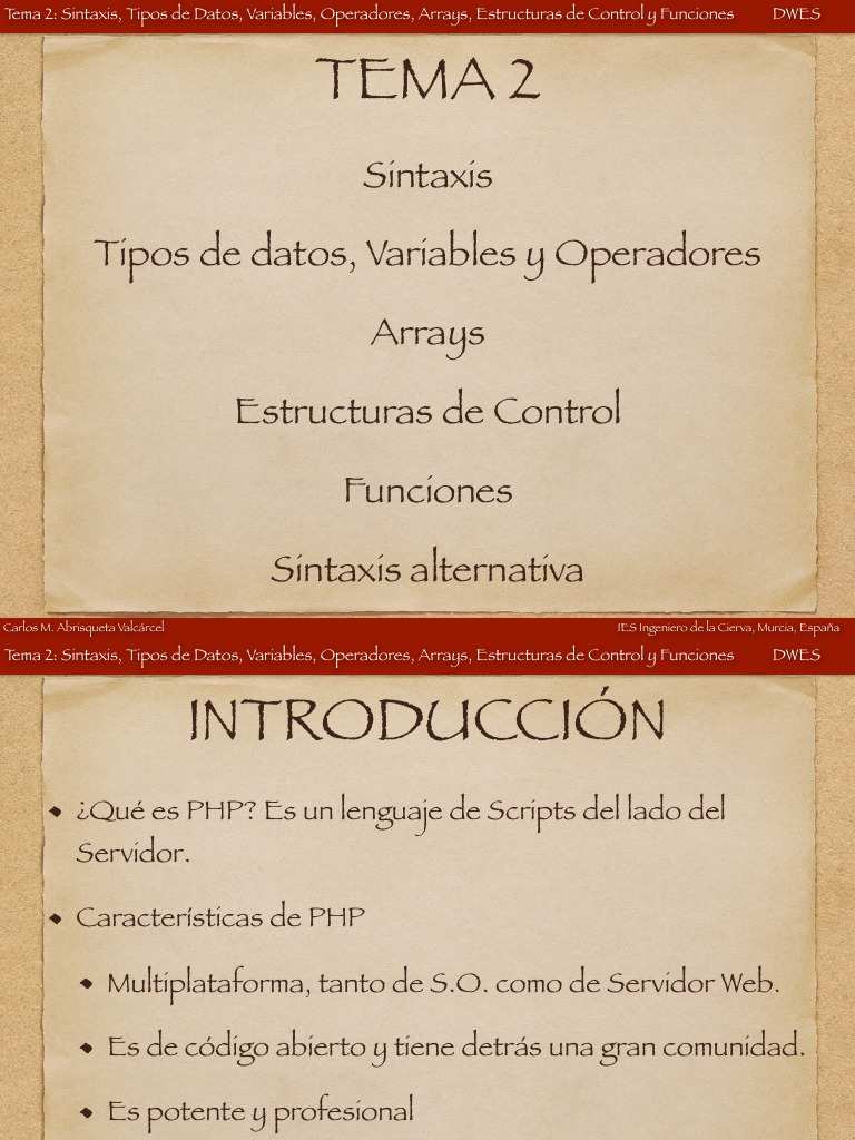 Diapositivas Introducción A PHP | PDF | Servidor web | Internet y web