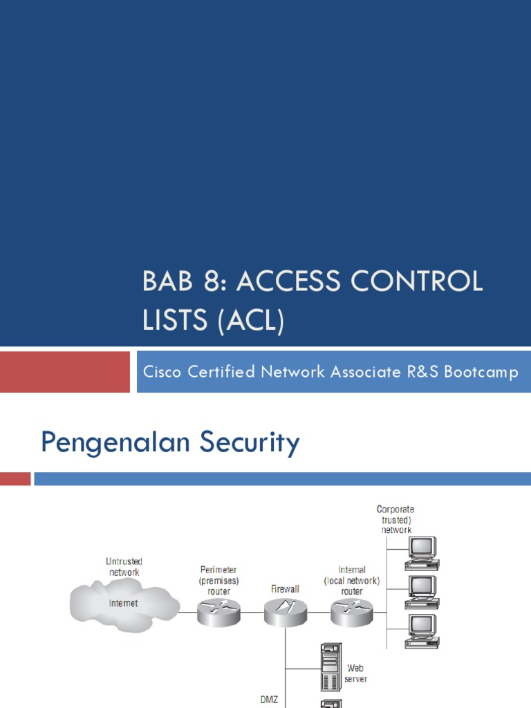 Bab 8 Access Control Lists (ACL) | PDF