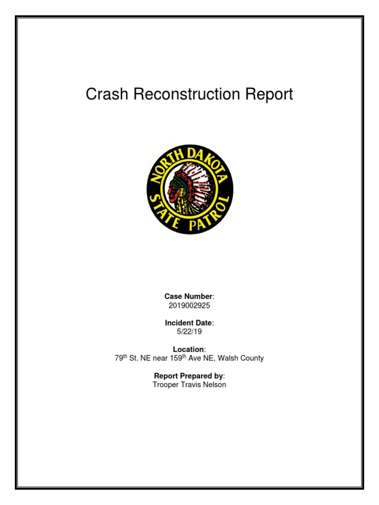 Leland Crash Reconstruction Report | PDF | Velocity | Pedestrian