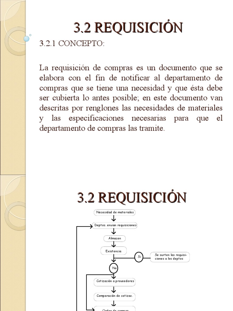 3.2 requisición