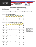 Grade 1 Math Activity Sheets Q1 Week 2 | PDF