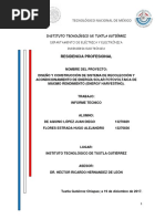 Portada de Tesis IPN: Sistema Fotovoltaico | PDF | Ciencia y ...