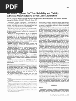 2 Minute Walk Test PDF | PDF