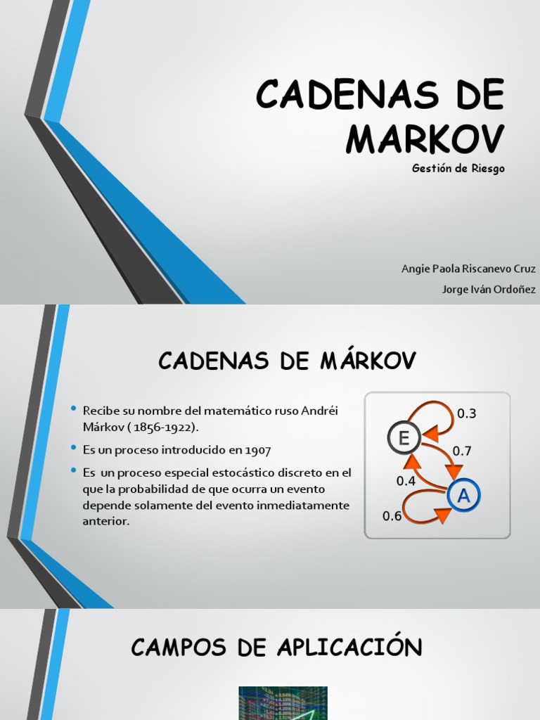 Cadenas de Markov | PDF | Cadena Markov | Probabilidad