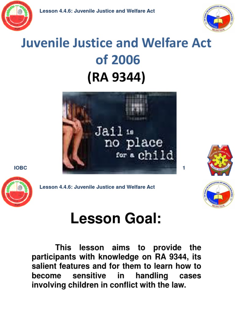 4.4.6 Ra 9344 (Jjwa) | Download Free PDF | Juvenile Court ...