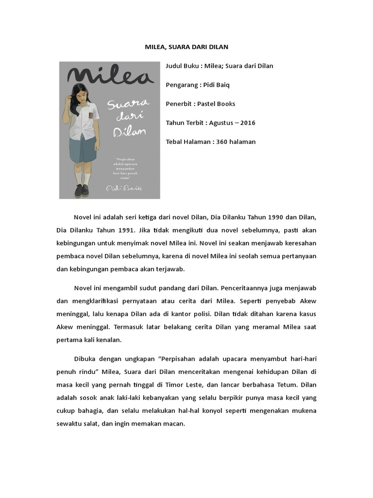 Milea, Suara Dari Dilan | PDF