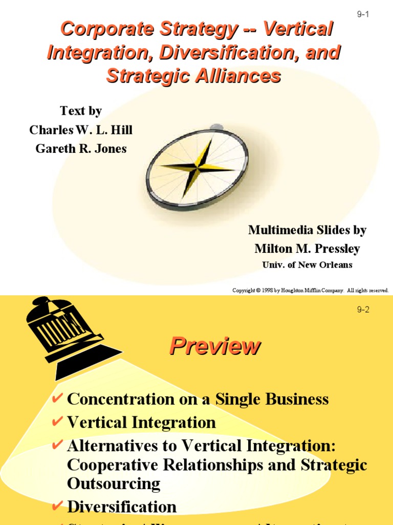 Corporate Strategy - Vertical Integration, Diversification, and ...