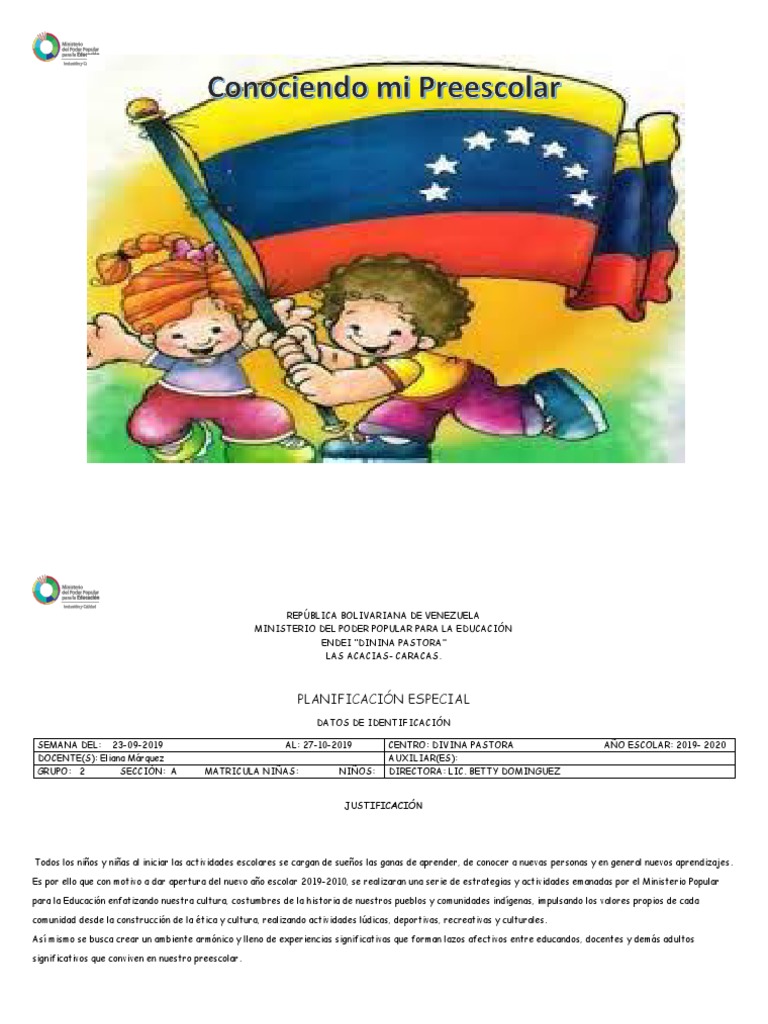 Conociendo Mi Preescolar | PDF | Educación de la primera infancia ...