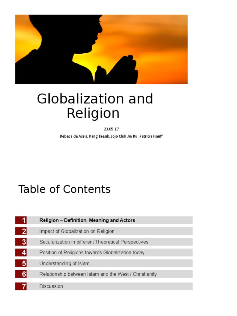 Globalization's Impact on Religion | PDF | Western World | Globalization