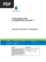 Skimming Reading Strategy Infographic | PDF | Speed Reading | Information