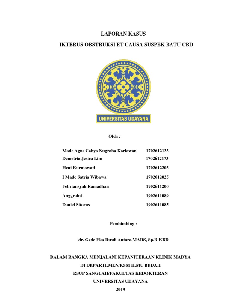 Lapsus Digestif Ikterus Obstruktif Ec Batu CBD | PDF