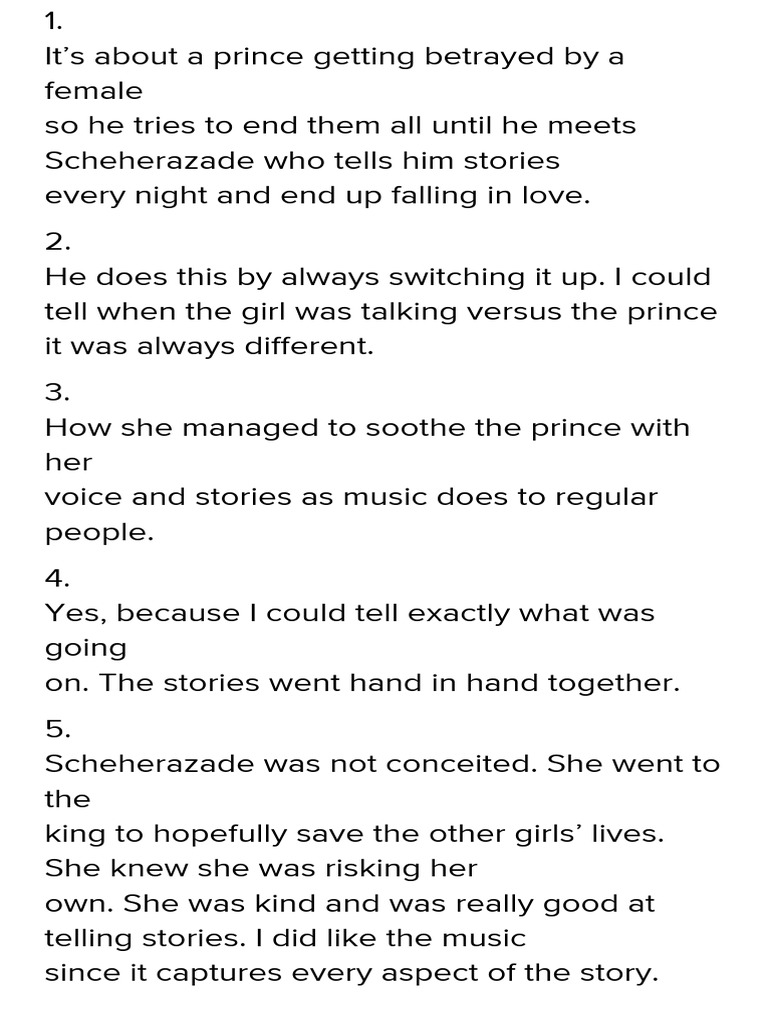 What Is The Story of Scheherazade About Where Does The Story Take Place ...
