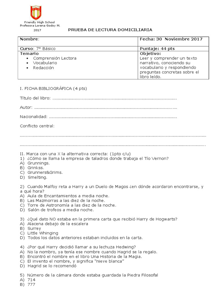 Pru. Harry Potter y La Piedra Filosofal | PDF | Magia (Paranormal ...