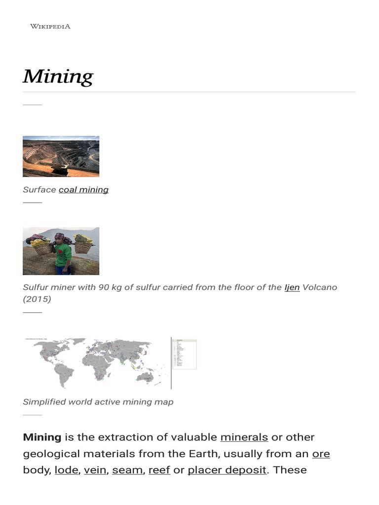 Mining Pdf Surface Mining Mining