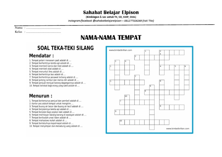 Tts Untuk Kelas 3 SD | PDF
