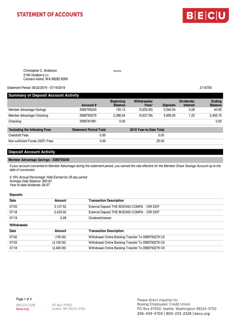 Estatement PDF | Download Free PDF | Transaction Account | Banking