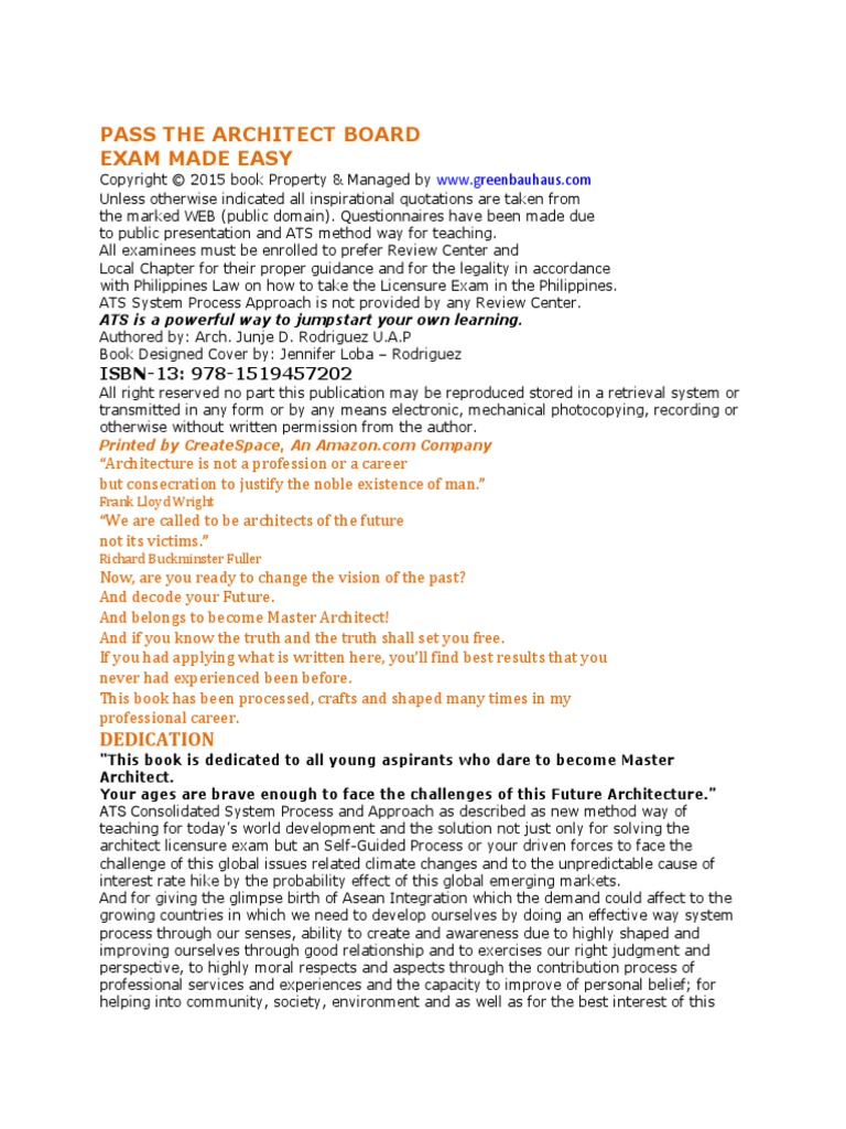 Pass Board Exam | PDF | Architect | Mentorship