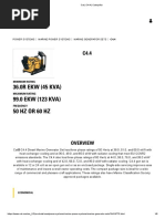Cat C18 ACERT Spec Sheets - Commercial C18 ACERT Marine Propulsion ...