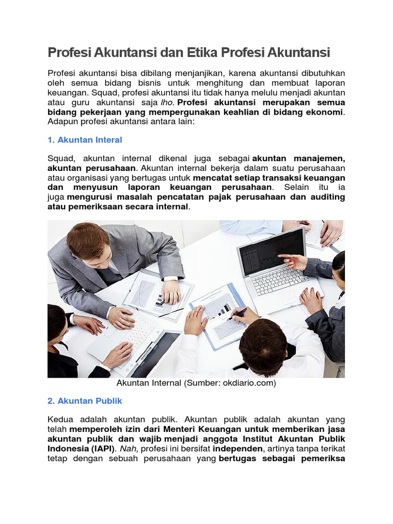 Profesi Akuntansi dan Etika Profesional | PDF