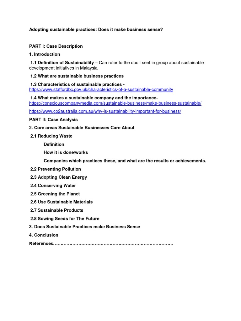 Adopting Sustainable Practices | PDF | Solar Power | Sustainability