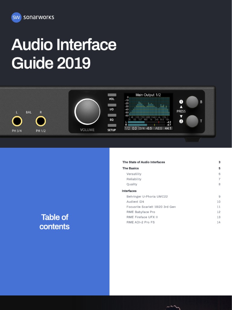 Guide to Audio Interfaces in 2019: Versatility, Reliability and Quality ...