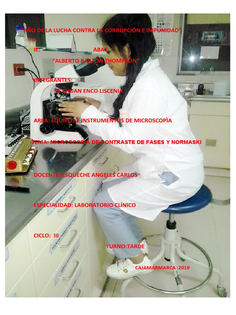 Microscopìa de Contraste de Fases y Normaski | PDF | Óptica | Microscopio