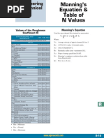 Reference Tables For Manning | PDF | Masonry | Sanitary Sewer
