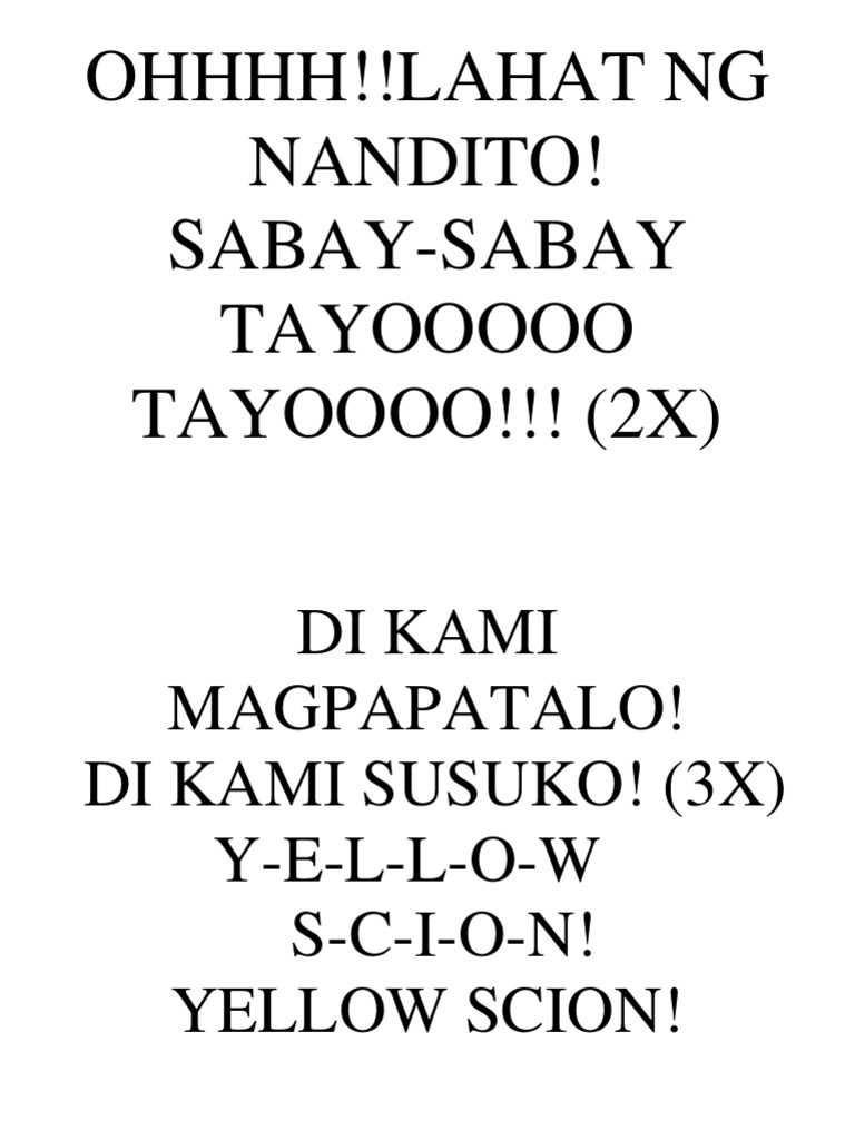 Cheeradance Yell | PDF