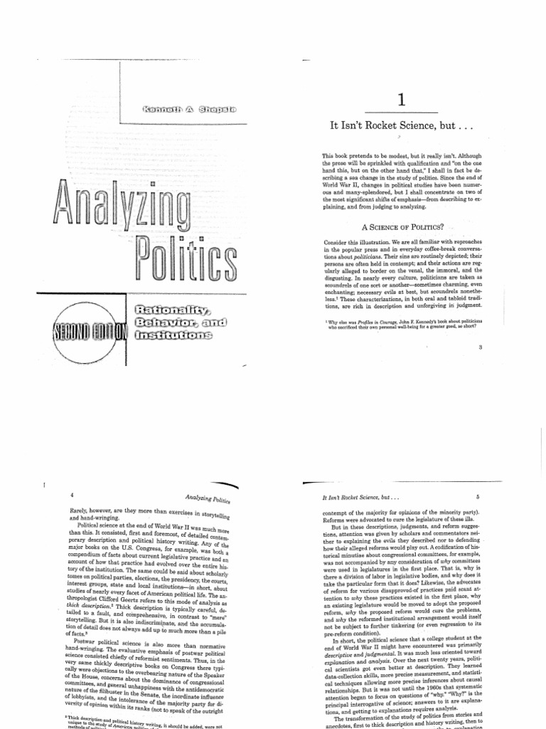 Analyzing Politics | PDF