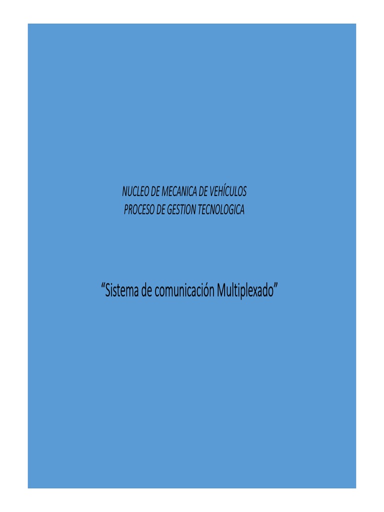 Seminario Multiplexado 3 | Descargar gratis PDF | Transmisión (Mecánica) | Red de computadoras