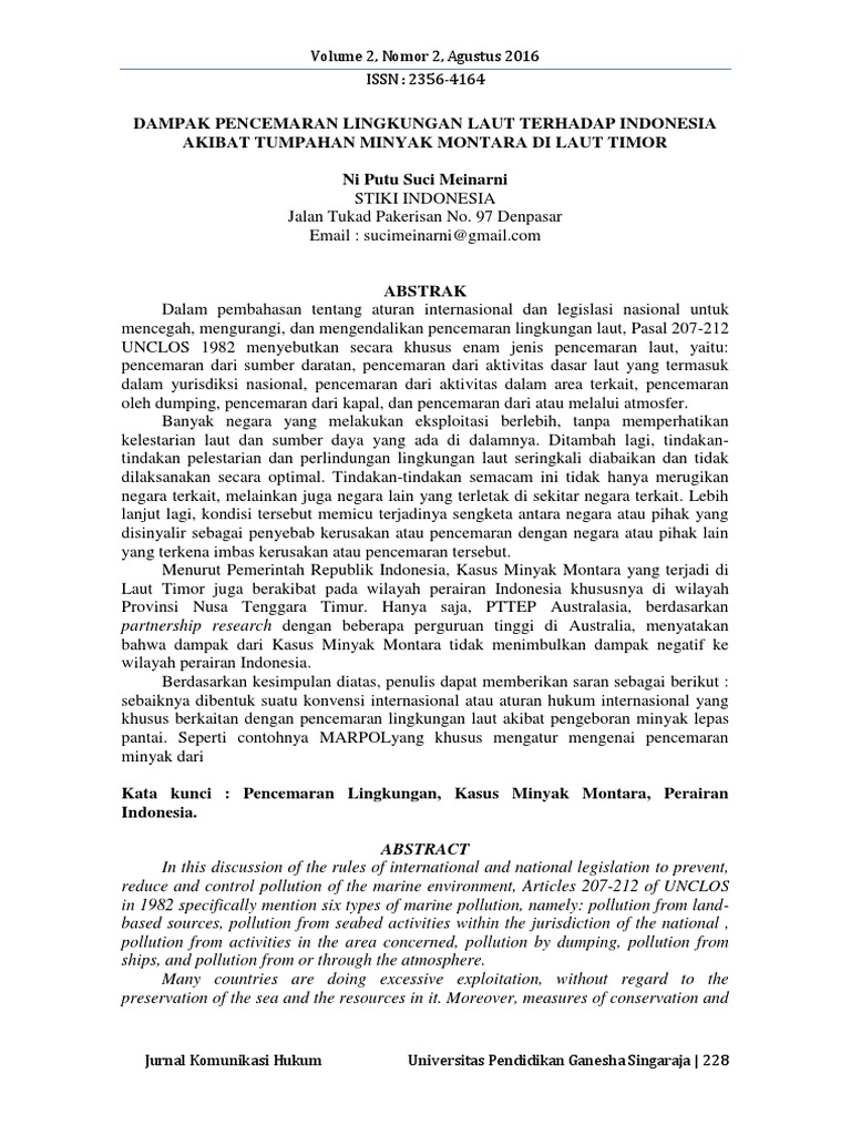 Dampak Montara | PDF