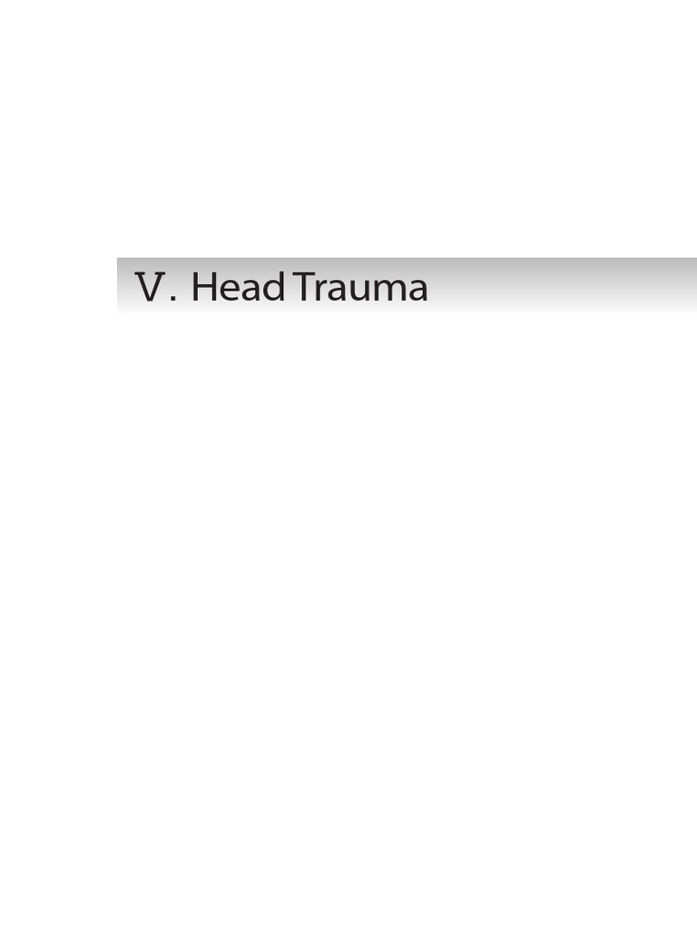 Head Trauma | PDF | Traumatic Brain Injury | Concussion