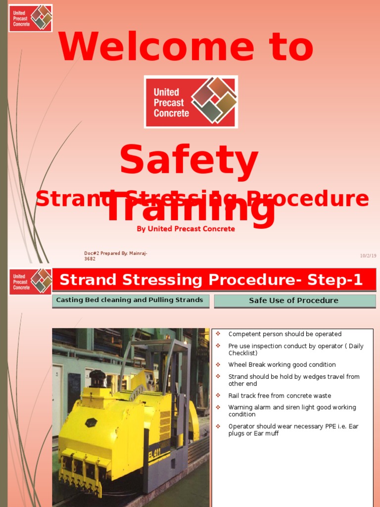 Strand Stressing Procedure | PDF | Safety | Nature