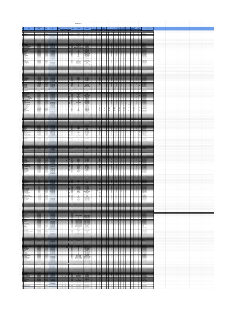 Data PIS PK - Excel | PDF