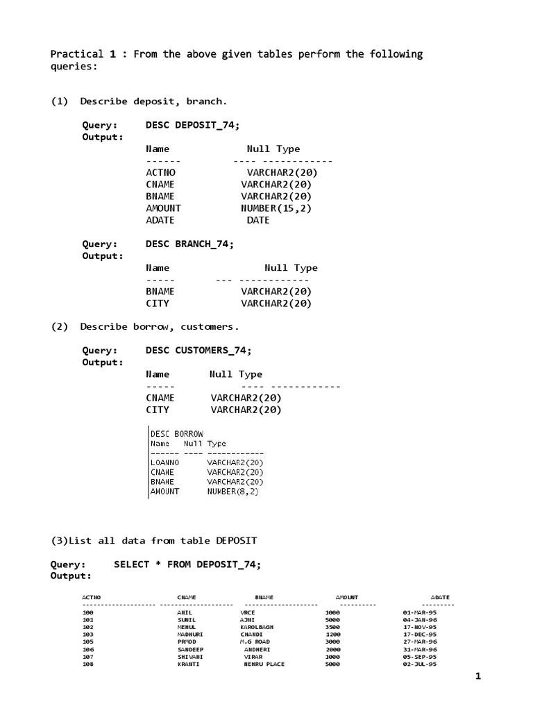 Dbms Gtu File Prcs | Download Free PDF | Sql | Data Management